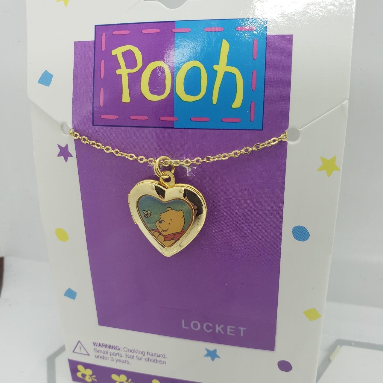 Disney Winnie the Pooh metal locket vintage necklace... - Depop