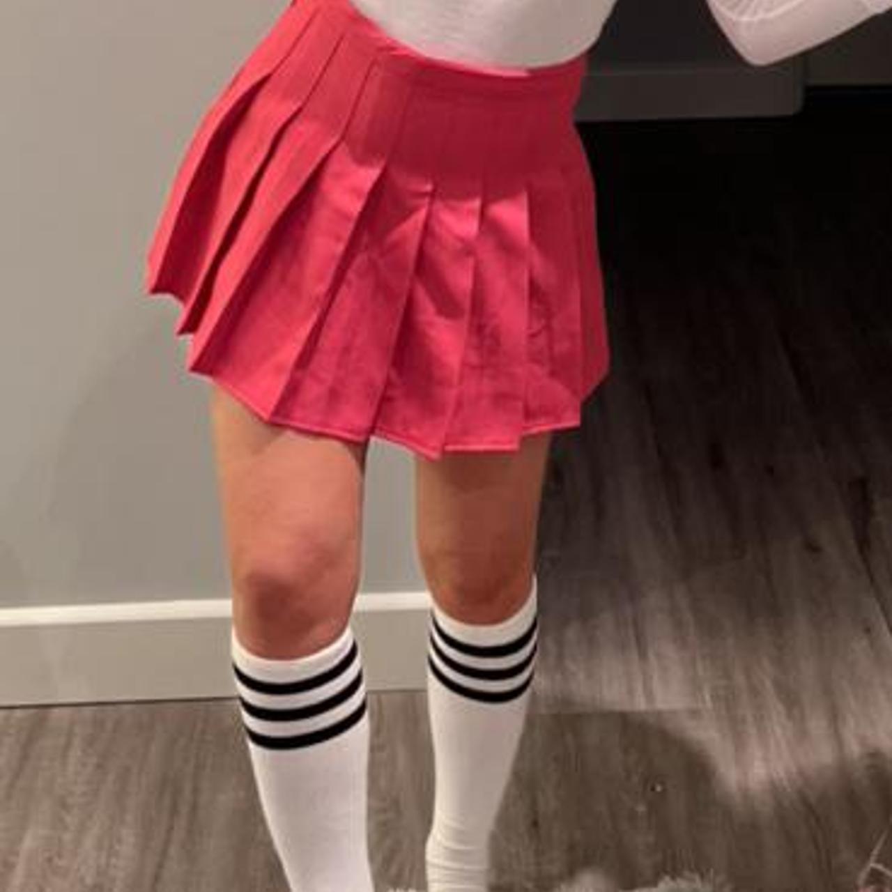 Pink pub golf skirt. Tennis skirt Pleated skirt.... - Depop