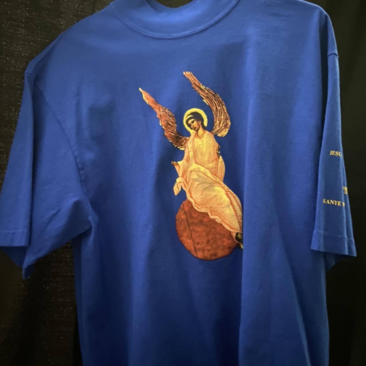 YEEZY Kanye Jesus is King Angel shirt size Medium... - Depop