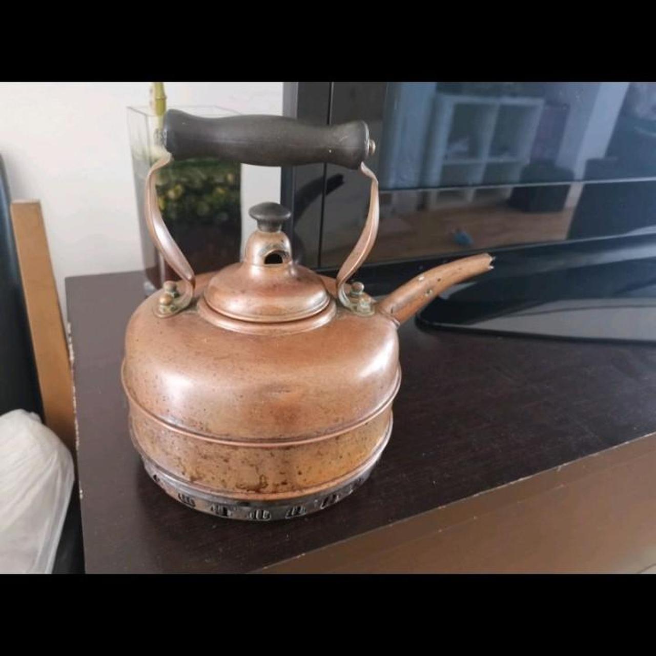 Antique Simplex" Patent Solid Copper 2 2 Kettle with... - Depop
