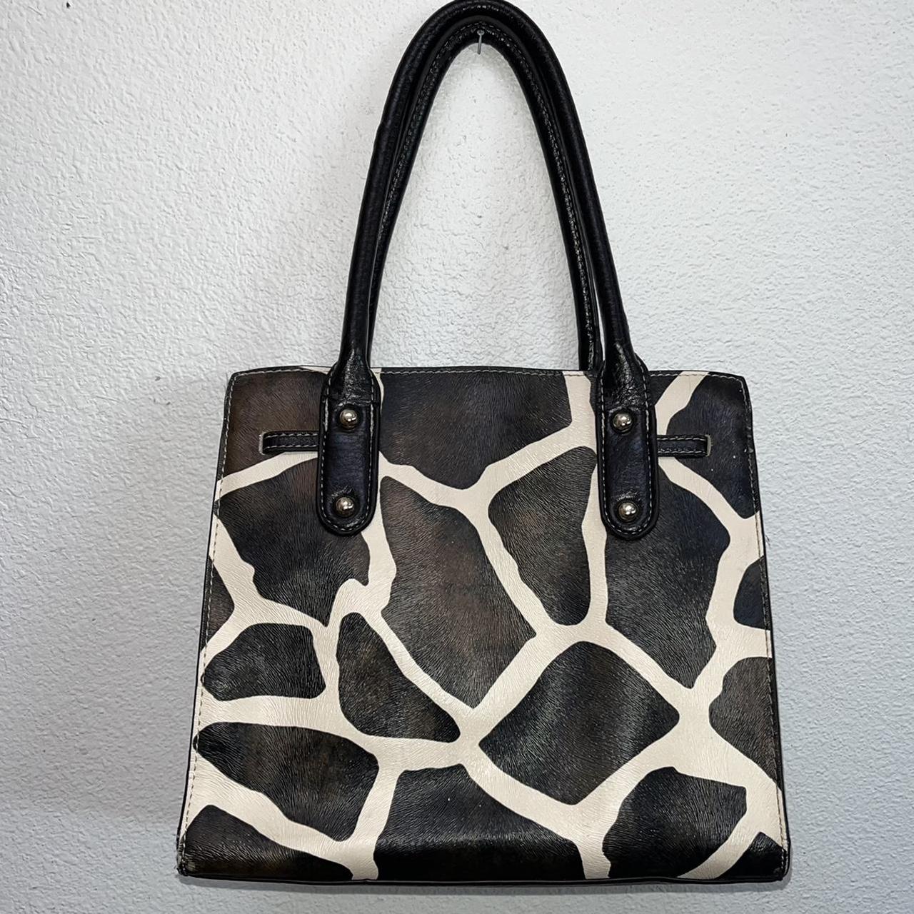 Vintage cow print hand bag 🐮 Colors: black & brown... - Depop