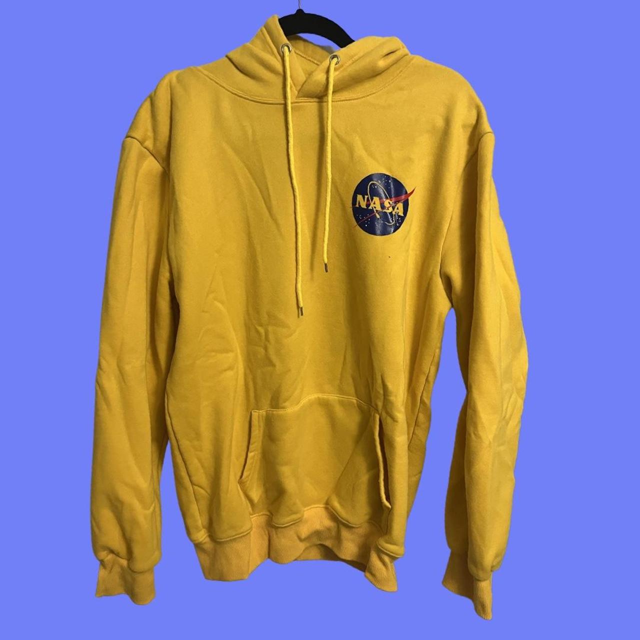 #vintage #oversized #nasa hoodie school bus yellow... - Depop