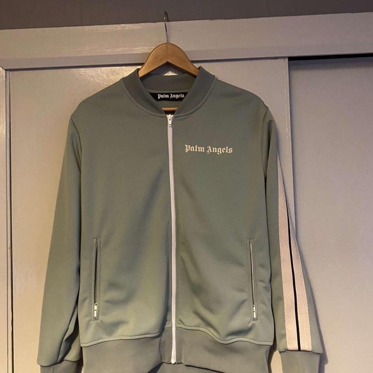 Palm angels track top never worn Would easily fit a... - Depop