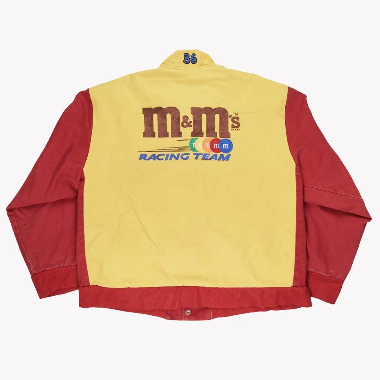 NASCAR Men's Yellow and Red Jacket | Depop