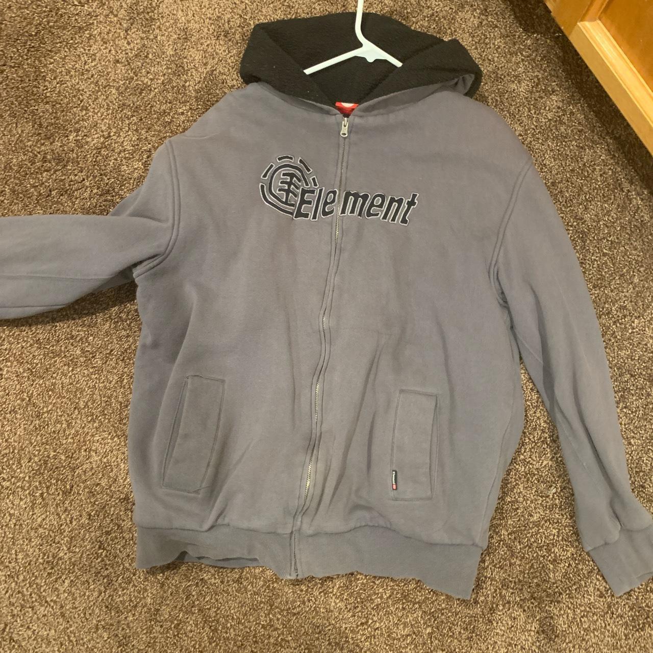 Element zip up hoodie Xl but fits good on medium... - Depop