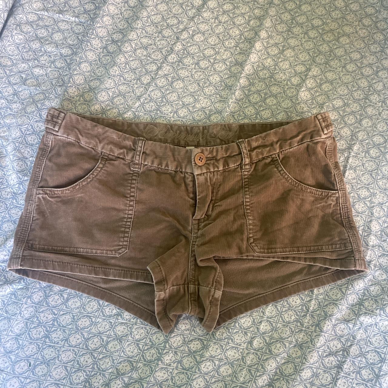 Vintage Low Rise Brown Shorts Depop