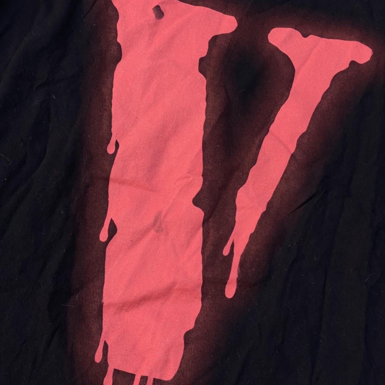 Vlone Men's Black and Red Shirt | Depop