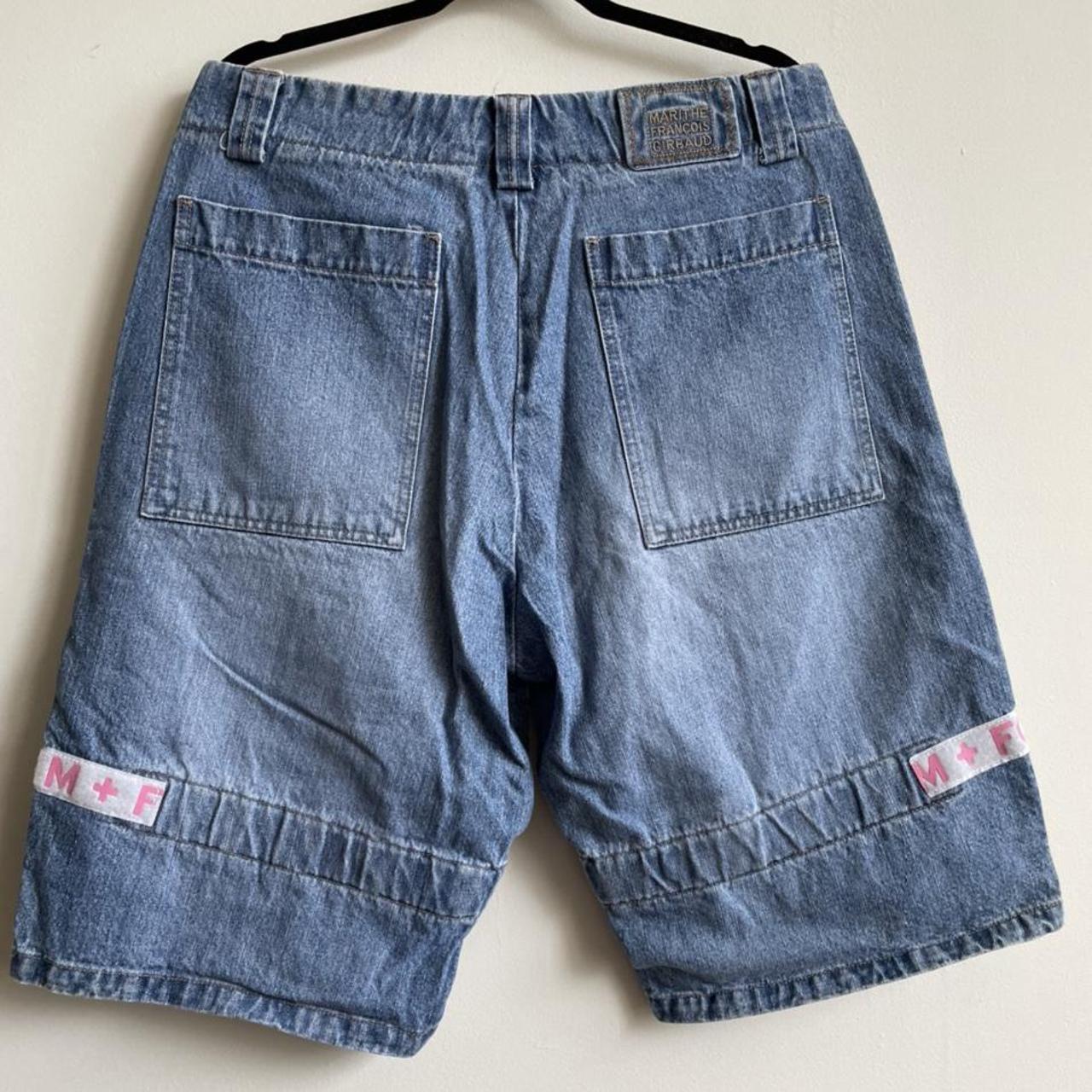 Marithe Francois Girbaud Vintage Denim Shorts Strap... - Depop