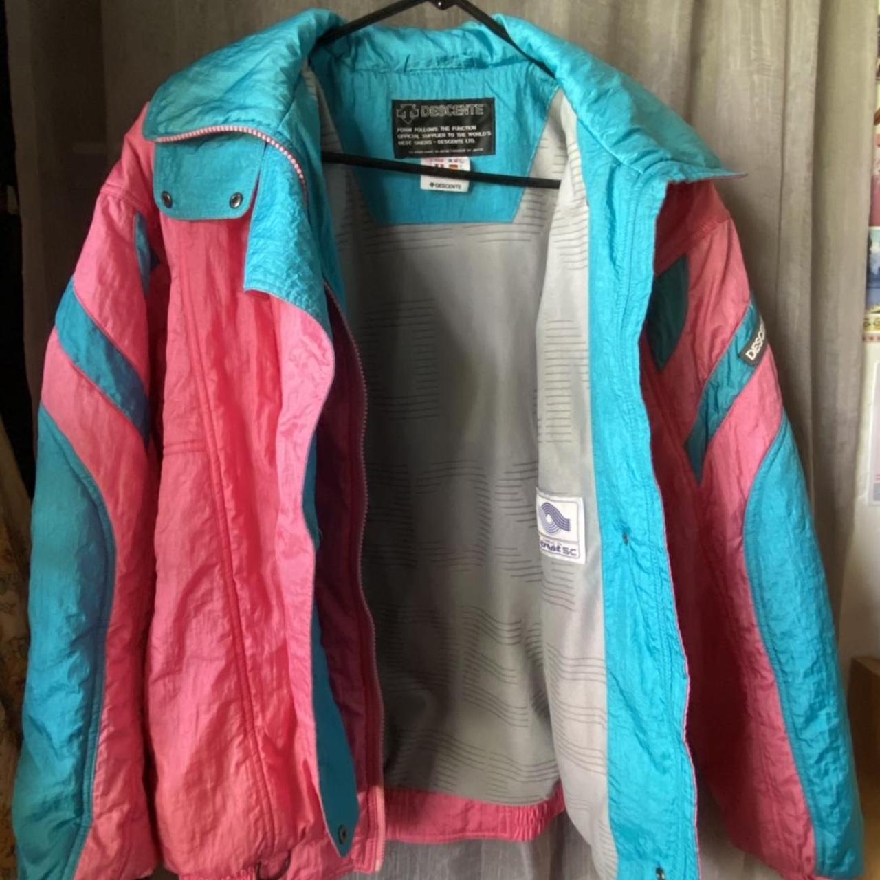 vintage 90s ski jacket descente windbreaker... - Depop