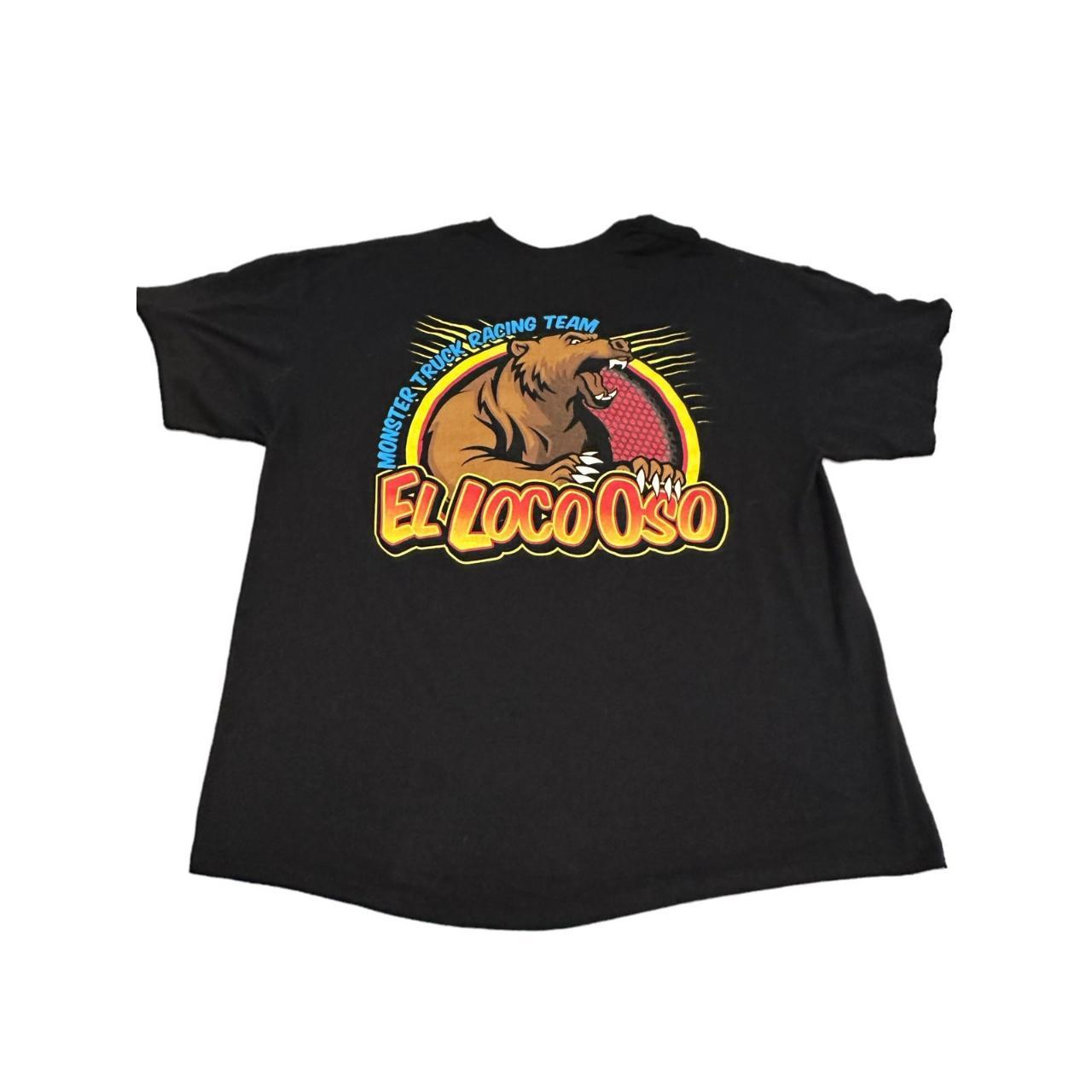 Men’s El Loco Oso Monster Truck Racing Tshirt Size 2XL - Depop