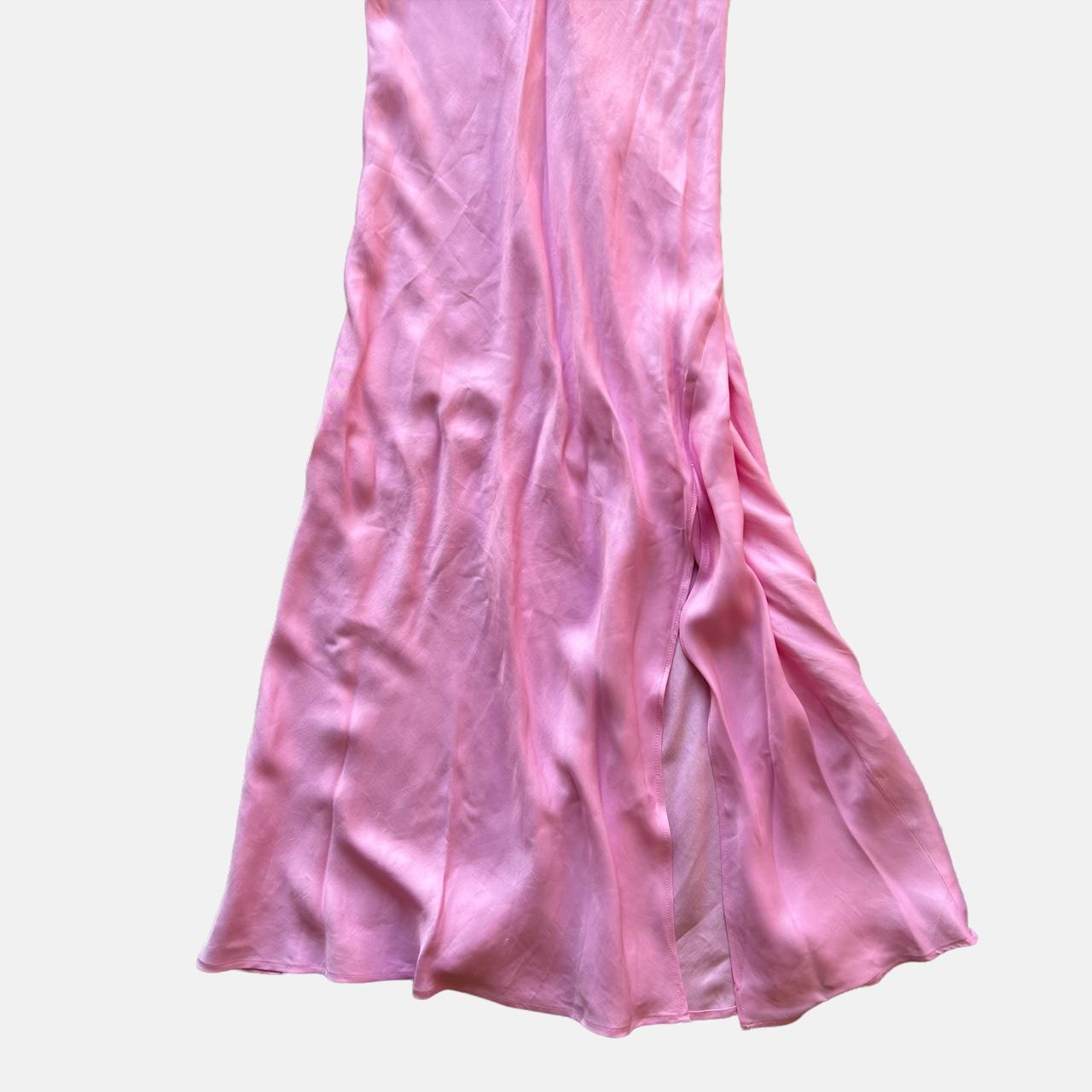 Beautiful Pink Satin Style Long Maxi Slip Dress 💖 Depop