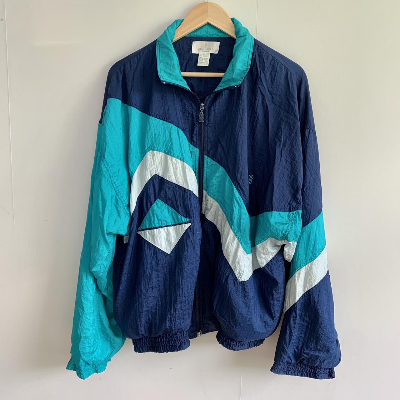 Vintage shell suit jacket Has signs of wear and... - Depop