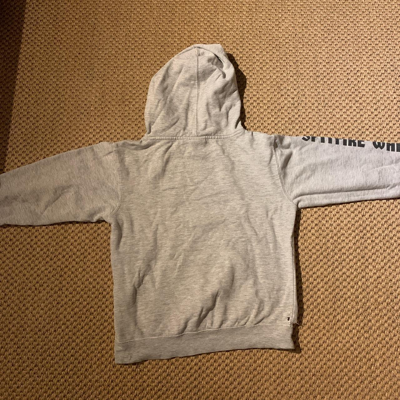 Spitfire wheels hoodie (grey) - size... - Depop