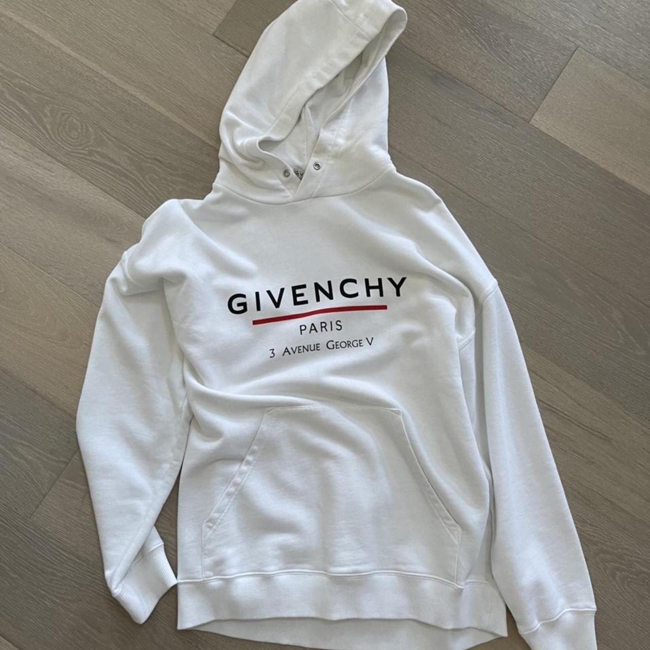 Givenchy Mens White Hoodie Depop
