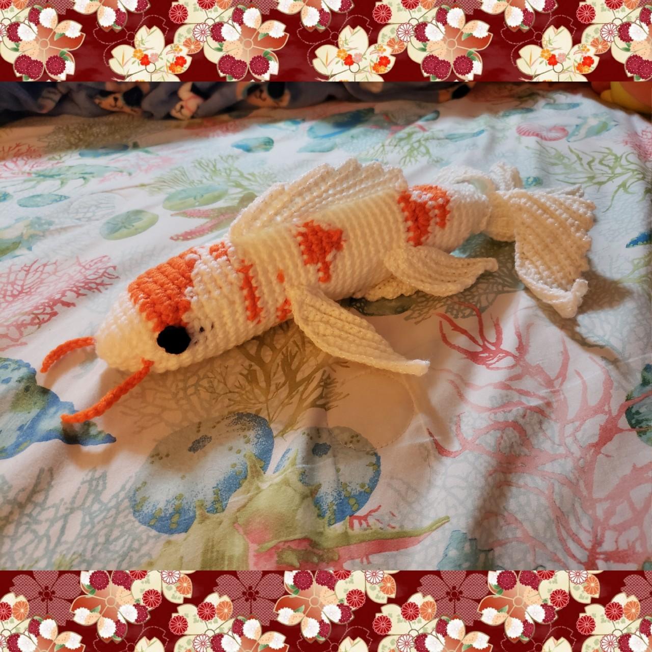Koi Fish plush amigurumi commissions! This good boi... - Depop