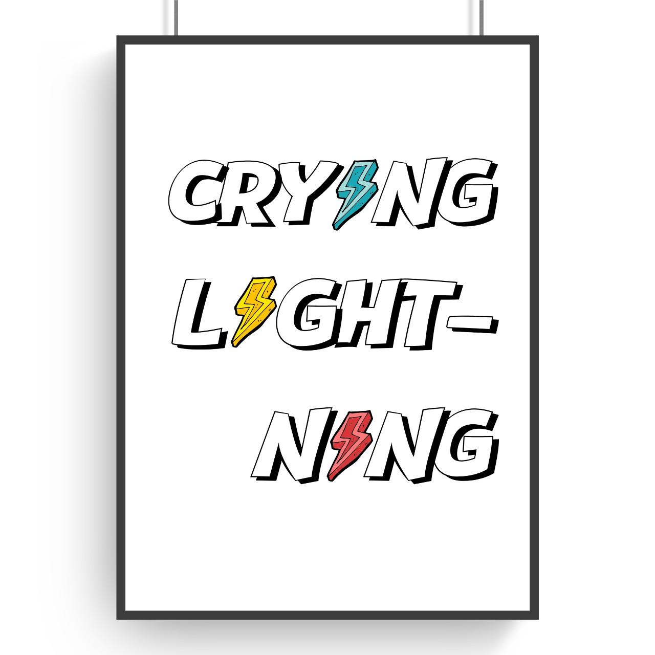 'Crying Lightning' by Arctic Monkeys, retro styled... - Depop