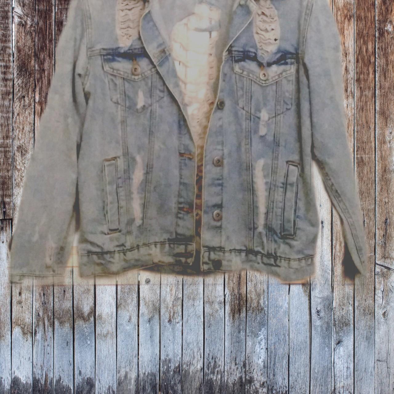 Light blue jean/denim ripped jacket. New-no tags.... - Depop