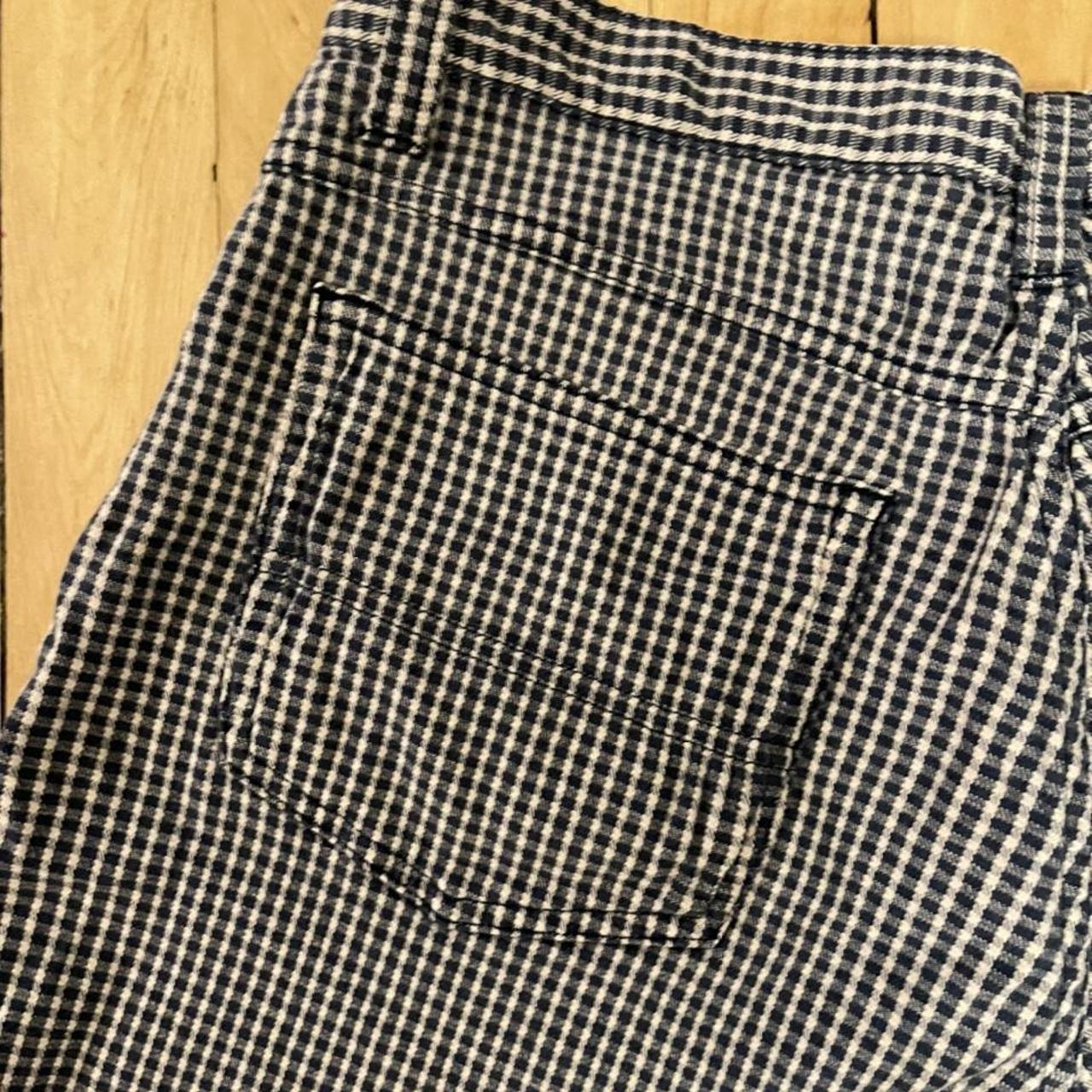 Blue and white checkered shorts! These shorts are... - Depop