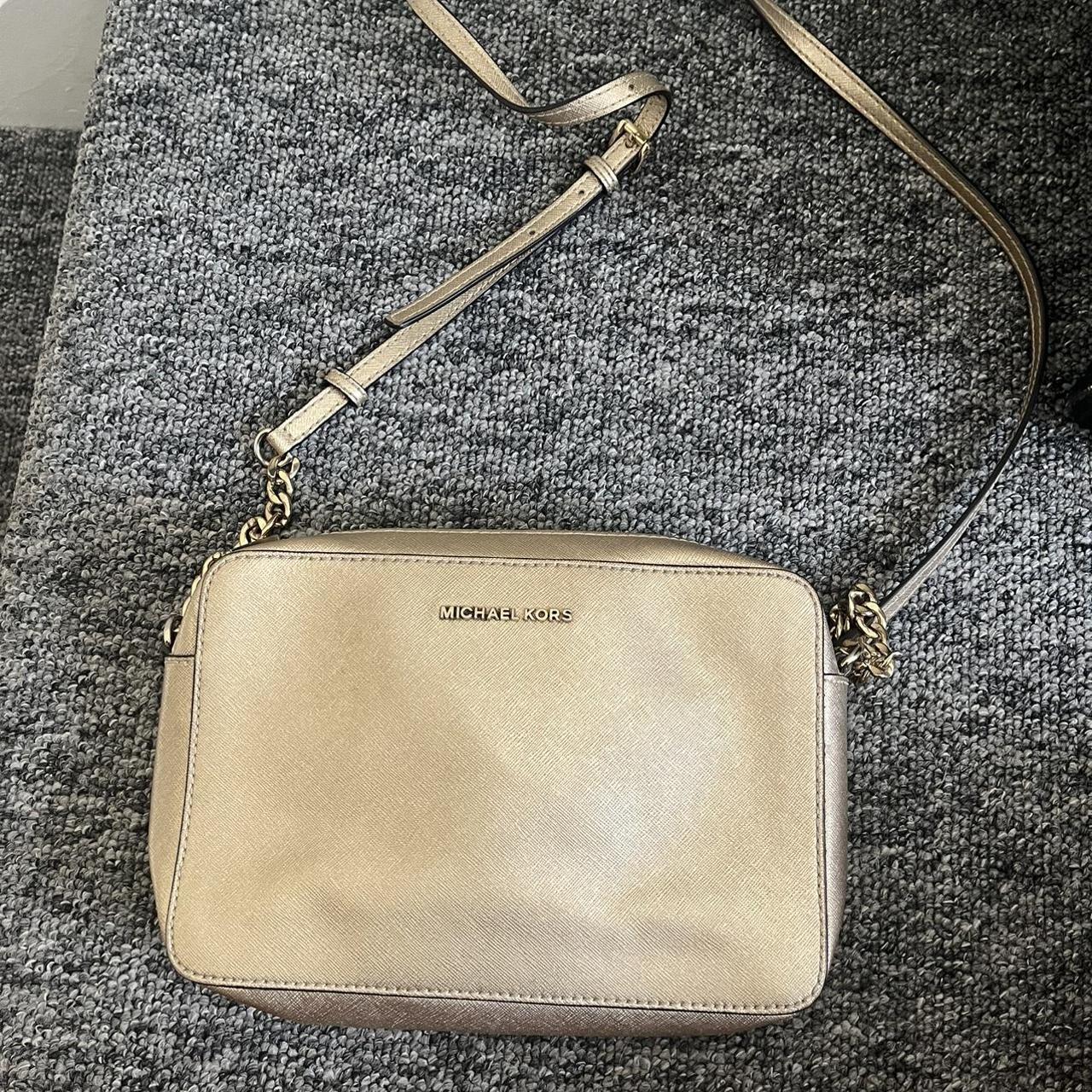 Michael kors gold crossbody bag - Depop