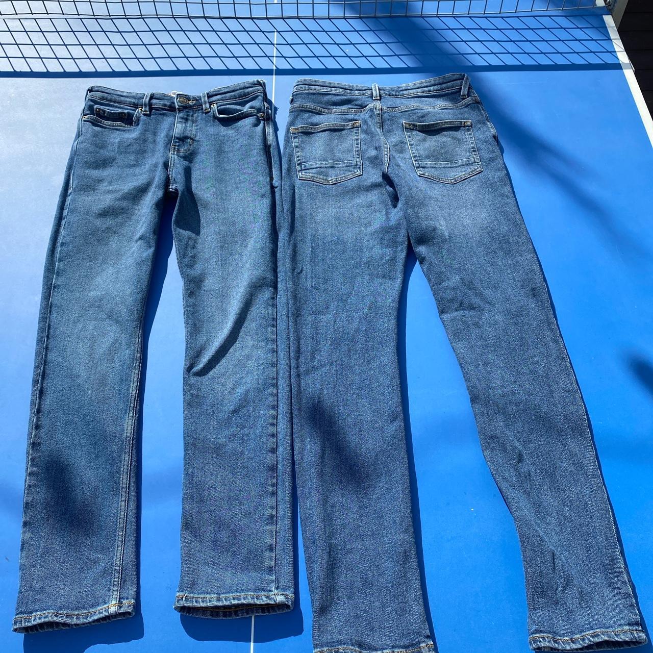 Both the exact same jeans. Both have a waist length... - Depop