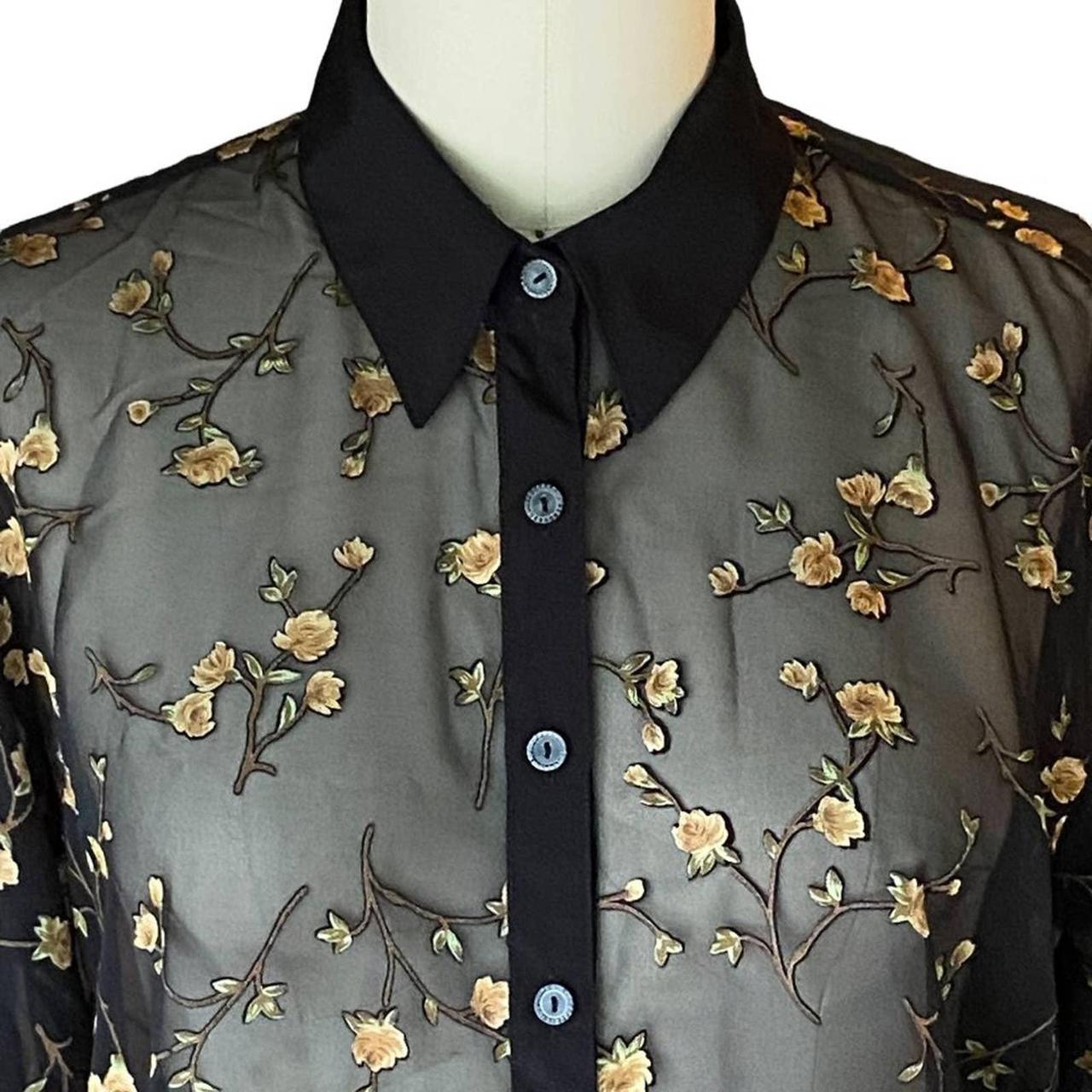This Bonworth Ladies Sheer Black See Thru Blouse Is Depop