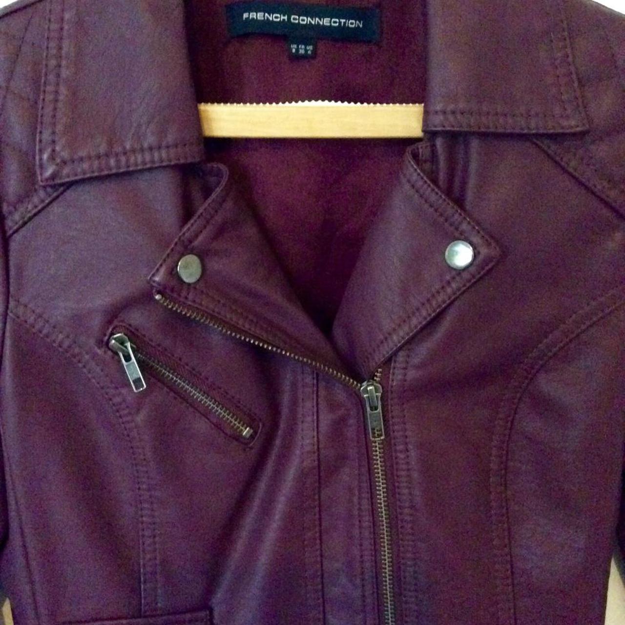 French Connection ‘leather’ jacket. Size 8 Perfect... - Depop
