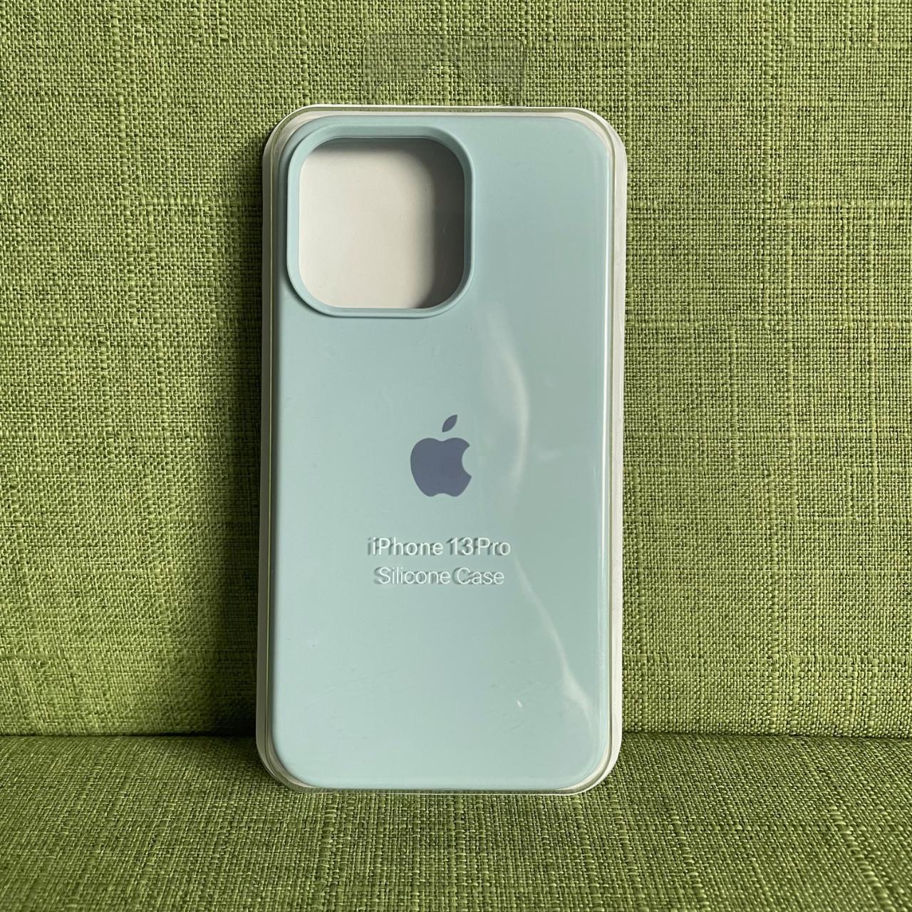 IPhone 13 Pro Silicone Phone Case Color: Baby Blue... - Depop