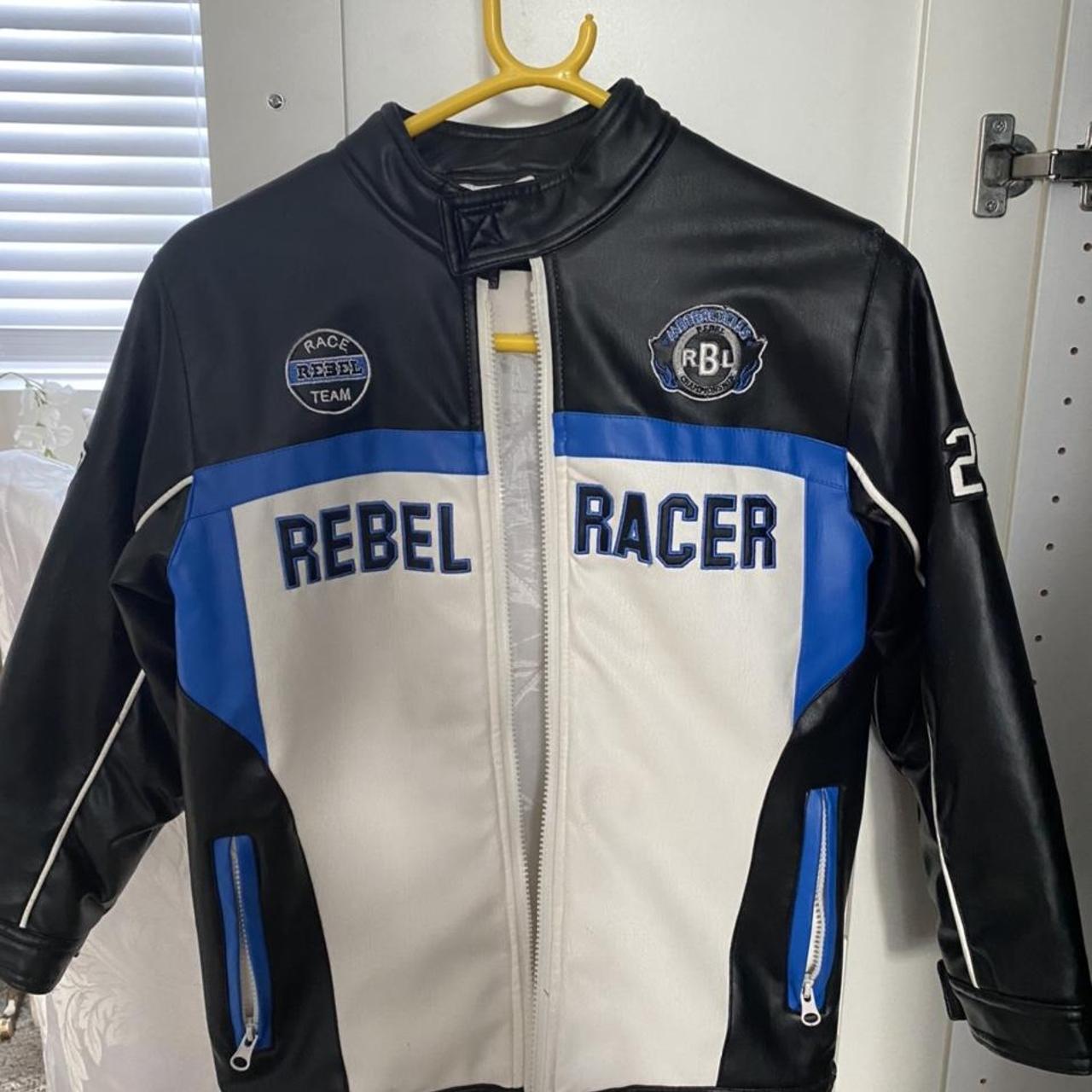 Kids 9-10 yr old Rebel Racer Jacket Excellent... - Depop
