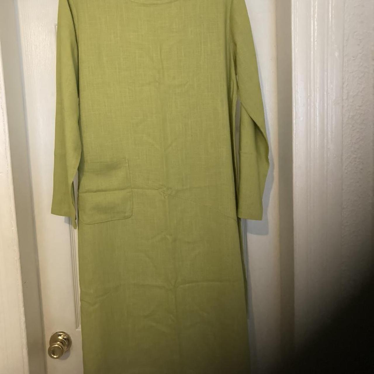 NWOT YOUGA Handmade Custom Custom Dress Olive... - Depop