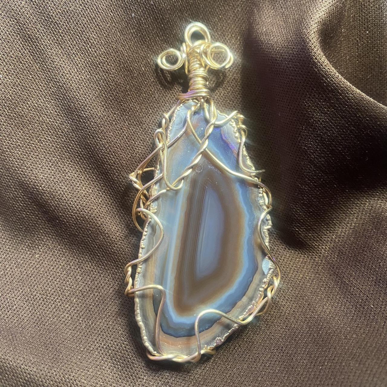 * These are natural crystal stones, so no Agate... | Depop