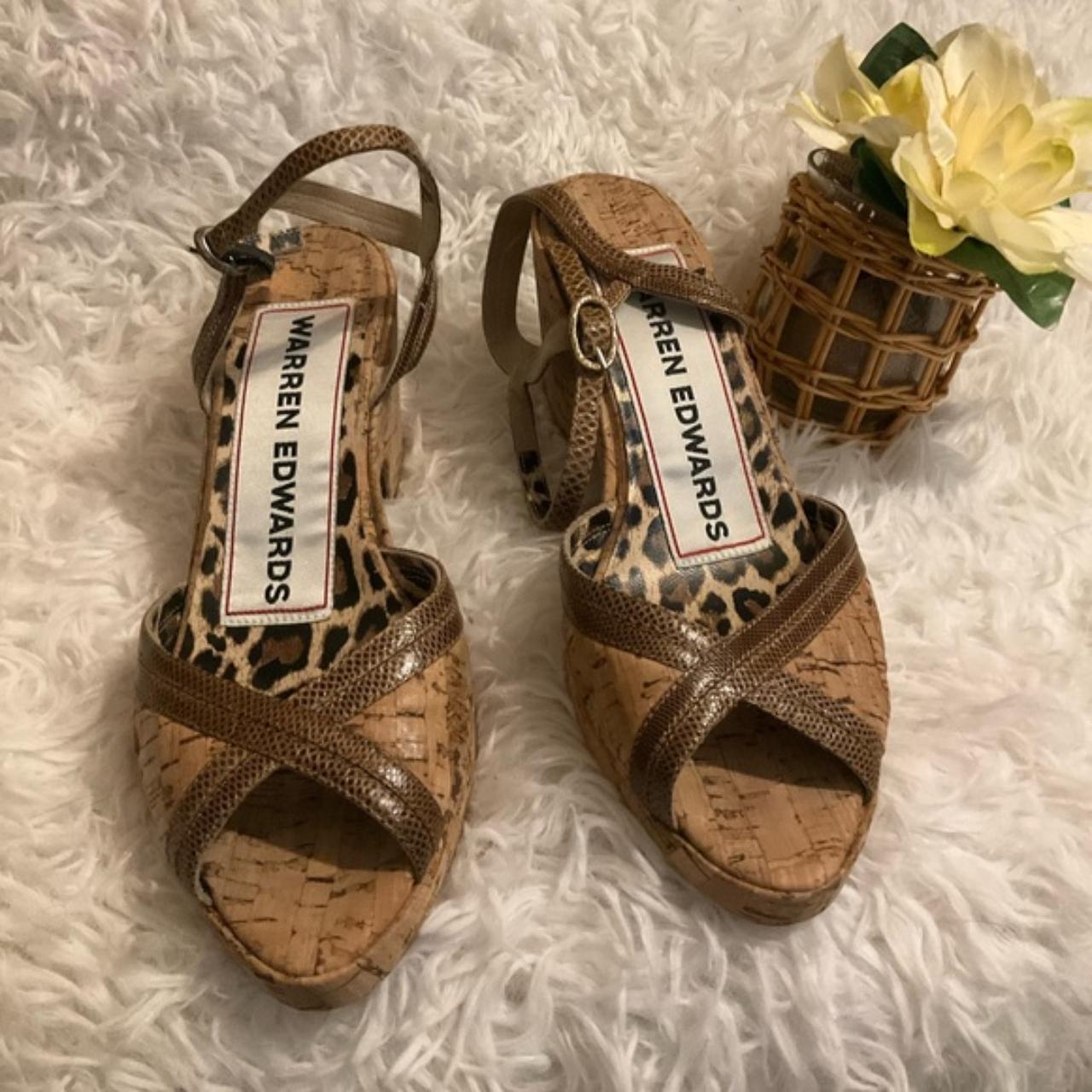 Warren Edwards cork shoes. Gently worn and in good... - Depop