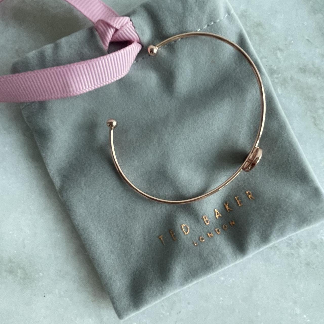 Ted Baker - Rose Gold Bangle with Silver Glitter -... - Depop