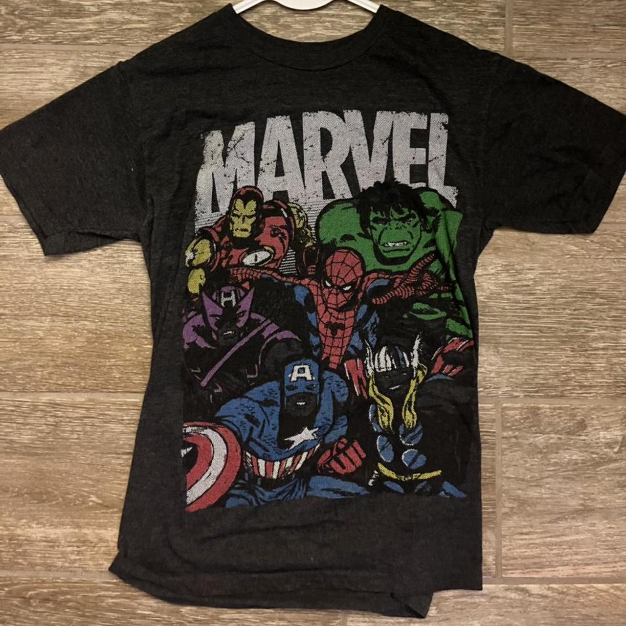 Unisex Marvel Superhero graphic T - Size... - Depop