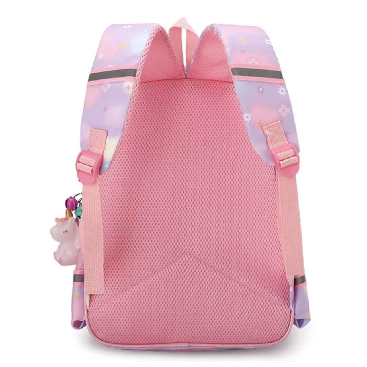 Large Hello Kitty Pink and Purple Backpack Color:... - Depop