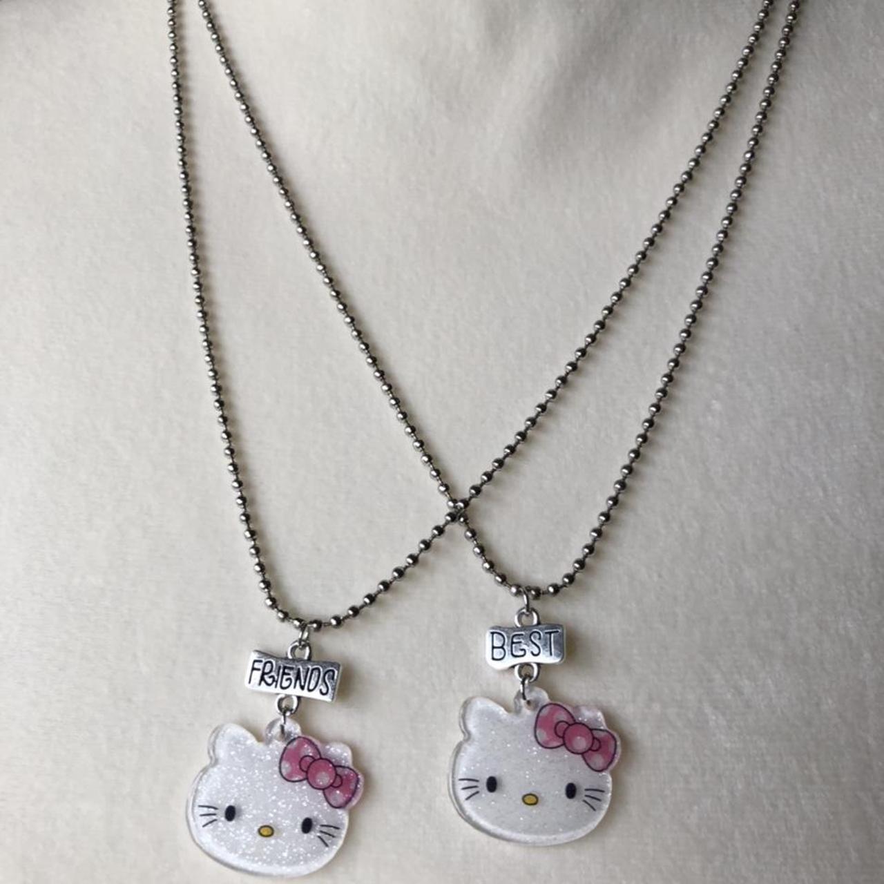 Hello Kitty Best Friends Necklace Set Chain Length:... - Depop