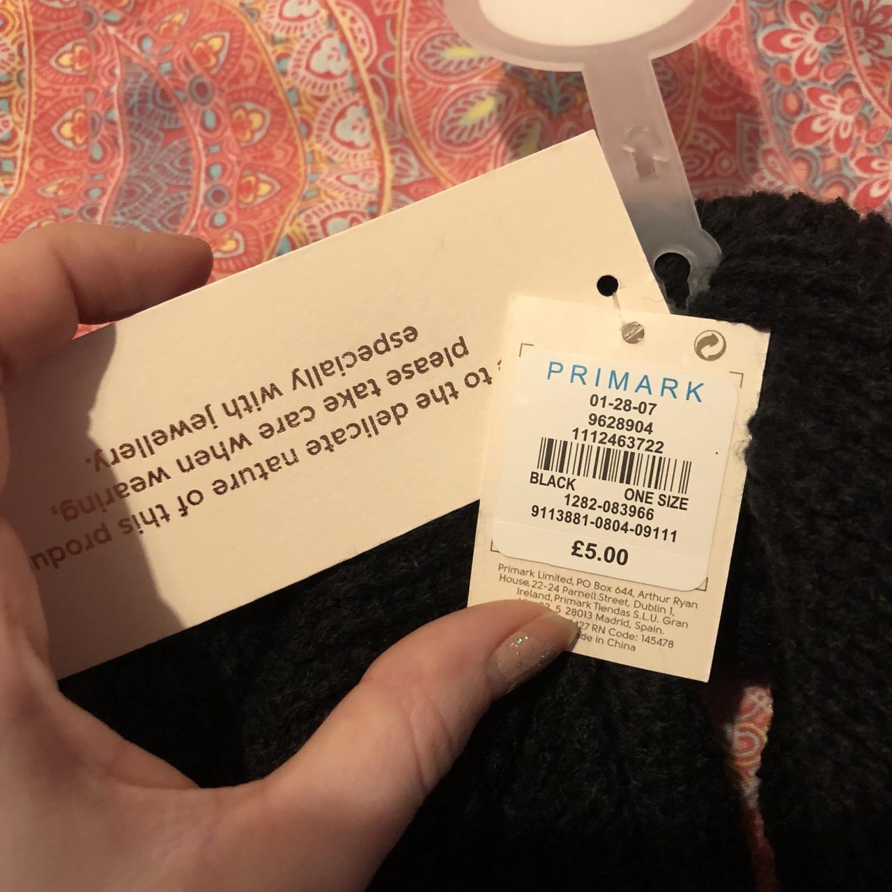 Primark Black knitted infinity scarf Brand new... - Depop