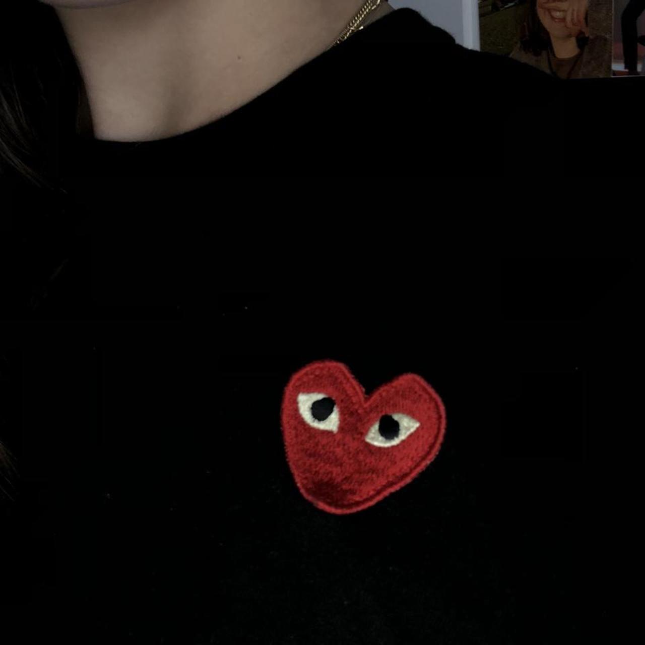 Cut CDG top size S - UK 8 #CDG #CDGplay #croptop - Depop