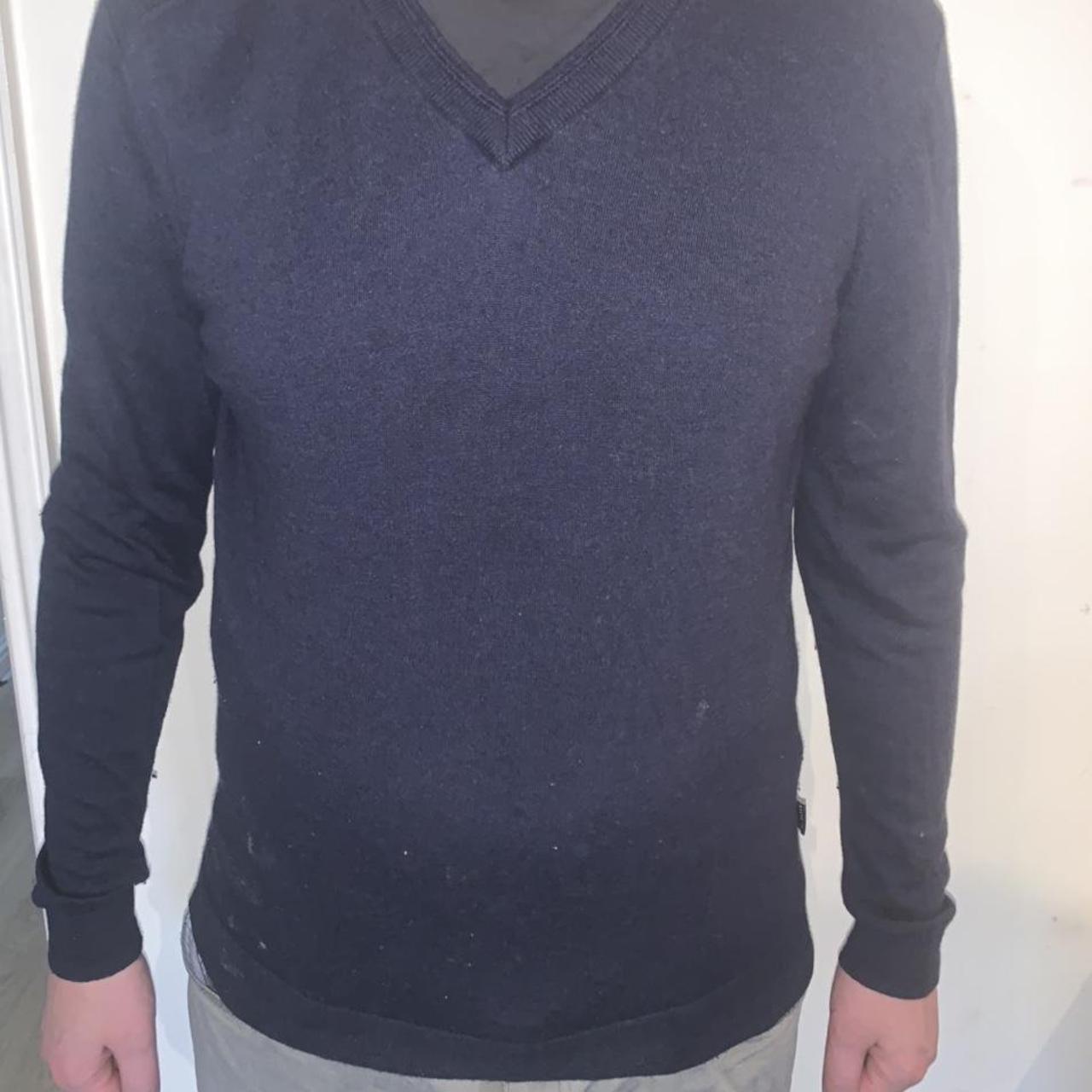 Navy Blue Ted Baker Jumper Good Condition Great Fit Depop