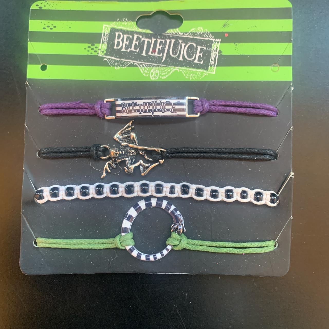Hot Topic Beetlejuice bracelet set. 4 unique... - Depop