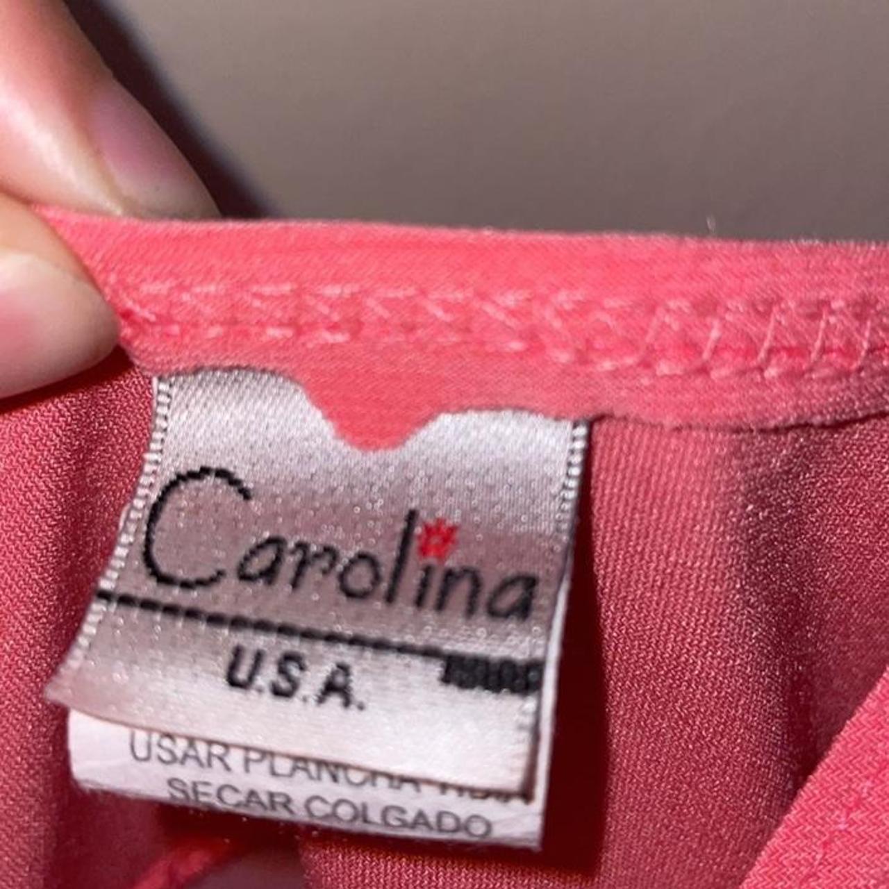 Flowy pink tank top with flowers. Brand- Carolina... | Depop