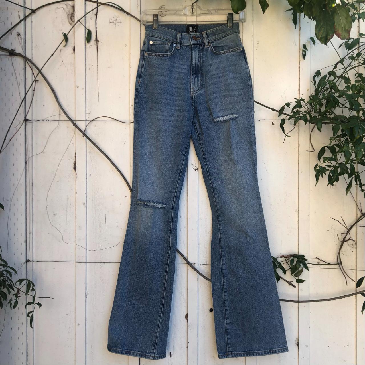 Urban Outfitters high waisted stretch flare jeans... - Depop