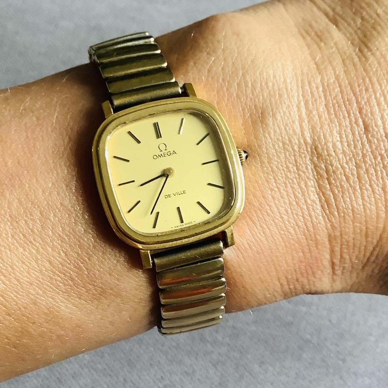 Ladies OMEGA authentic watch with stretchable... - Depop