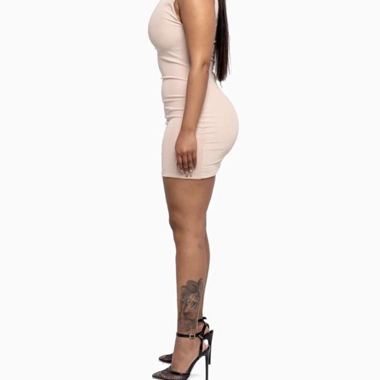 Filthy Wealth Clothing. Worn ONCE. Nude dress,... - Depop