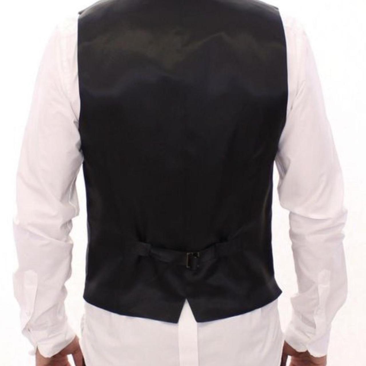 Dolce & Gabbana Four Button Wool Black Vest... - Depop