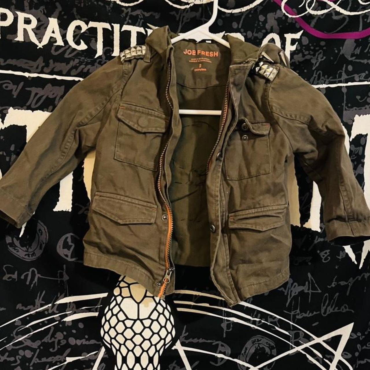 Upcycled Toddler Punk Jacket 🦇 💀 Joe Fresh utility... - Depop