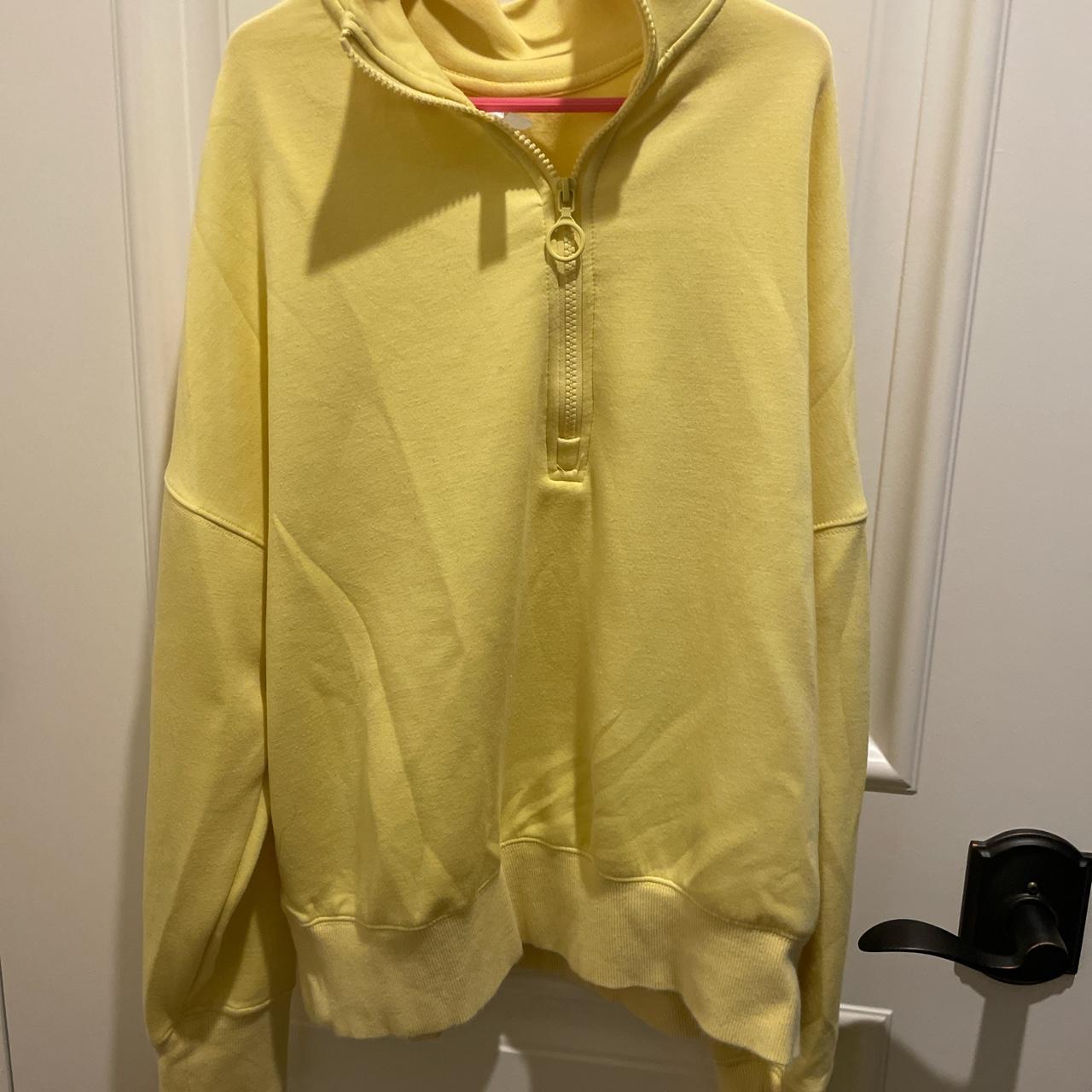 Fabletics yellow pull over. Size XXS. Super comfy! - Depop