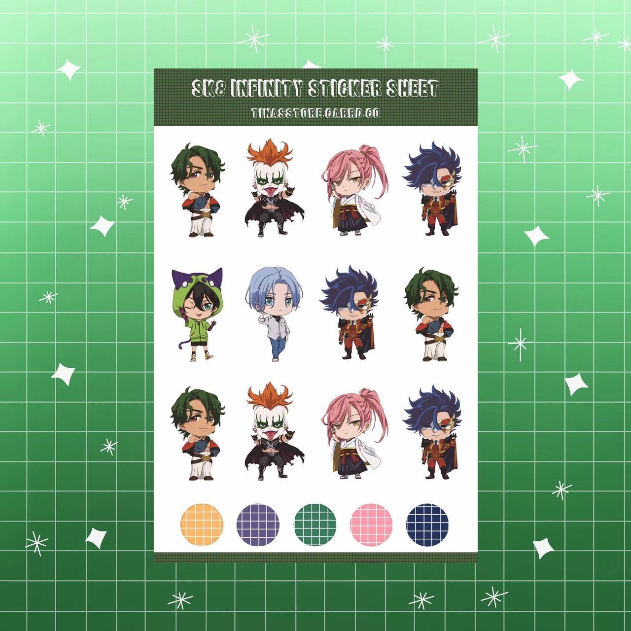 Sk8 the infinity matte sticker sheet Size: 145×95... - Depop