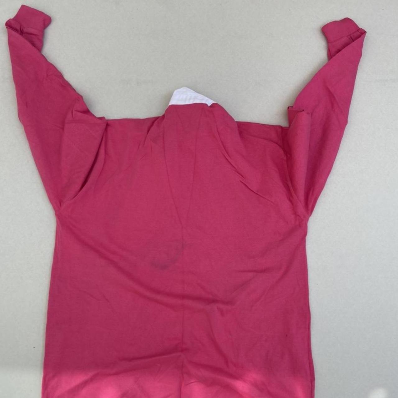 Front Row pink rugby shirt Button up collar Small... - Depop
