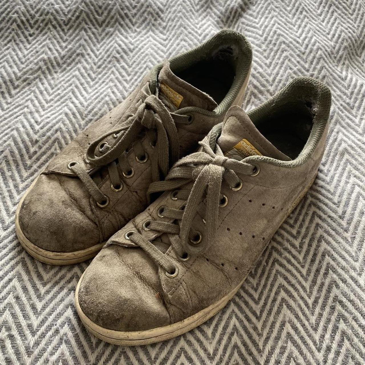 Adidas Stan smith rare grey suede trainers... - Depop