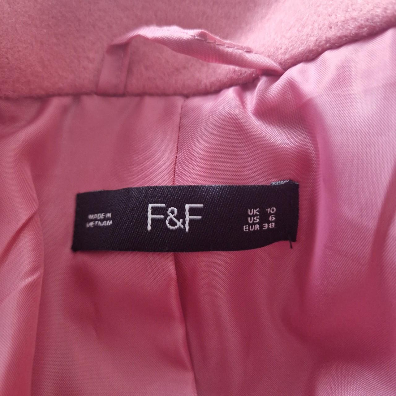 F&F Women's Pink Coat | Depop